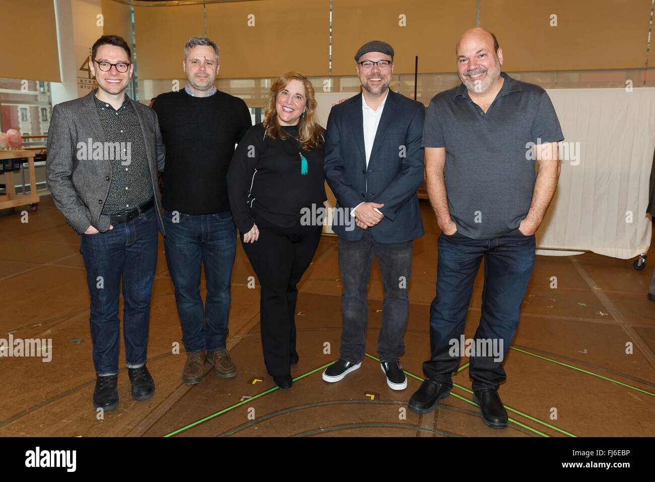 New York, NY, USA. 29th Feb, 2016. Tim Federle, Chris Miller, Claudia ...
