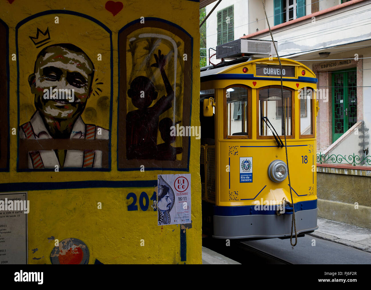 Tram, Santa Teresa, Rio de Janeiro, Brazil Stock Photo - Alamy