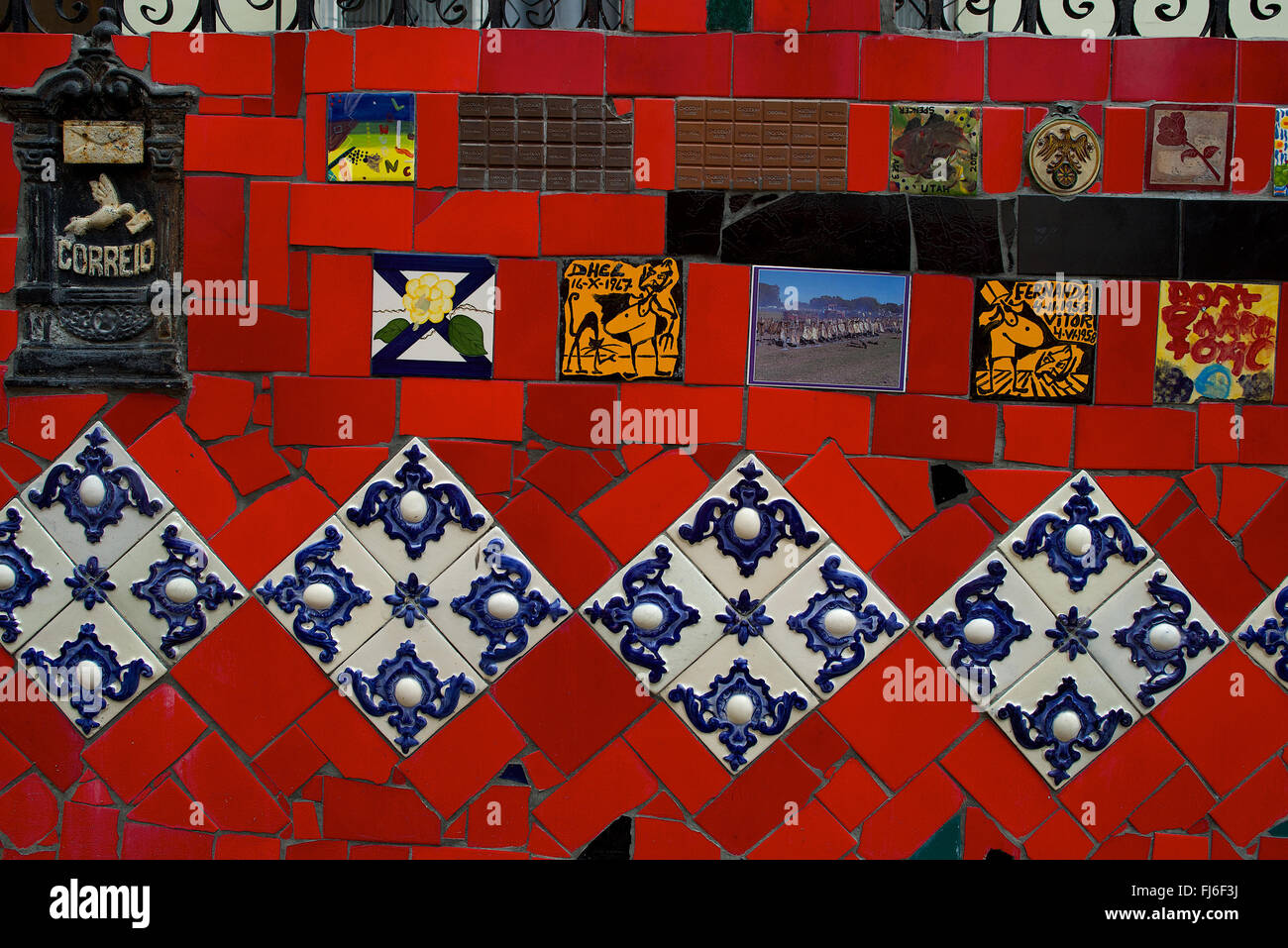 Escadaria Selarón, also known as the 'Selaron Steps', is a set of world ...