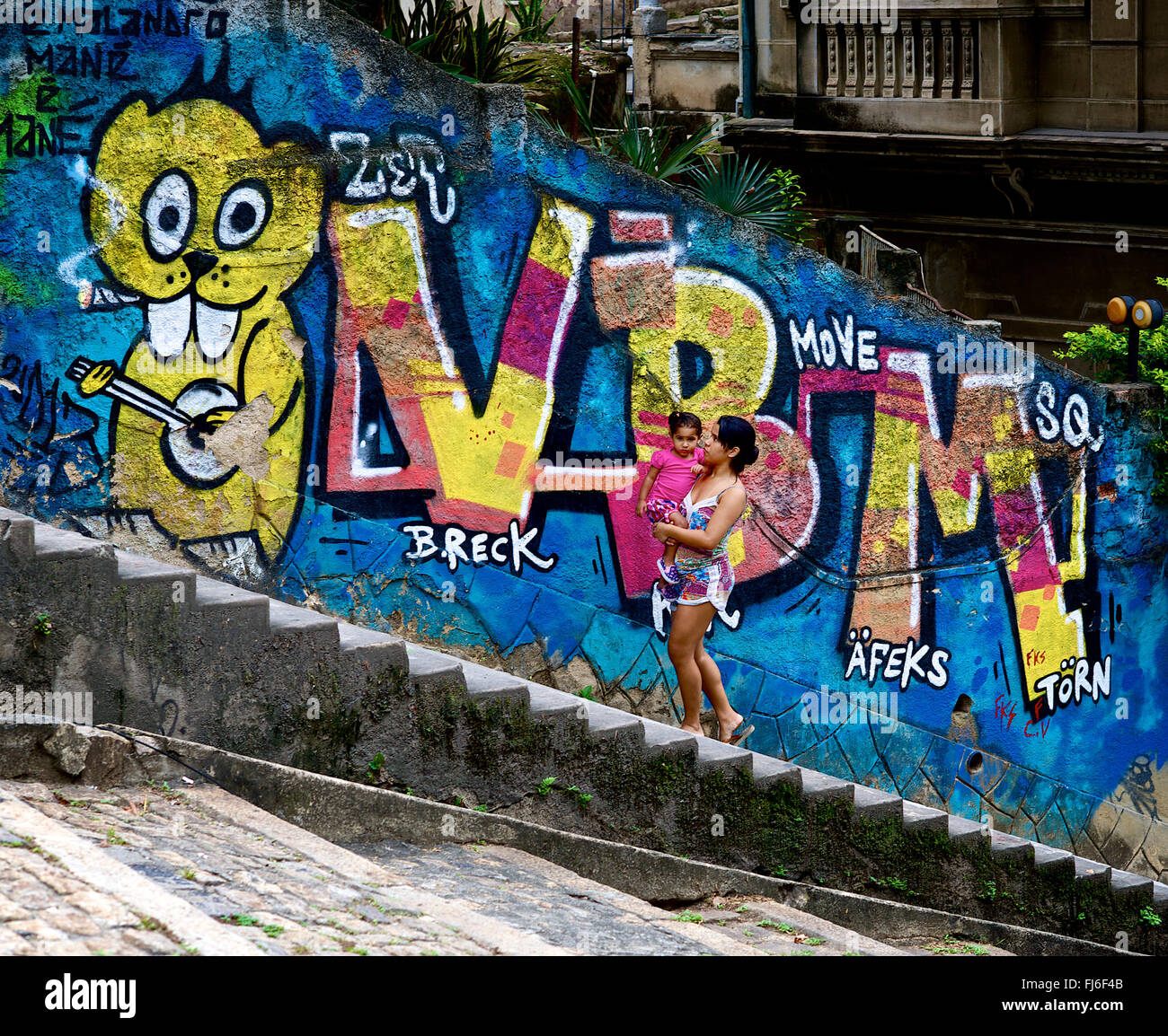 Rio Street Scene, Rio de Janeiro, Brazil Stock Photo - Alamy