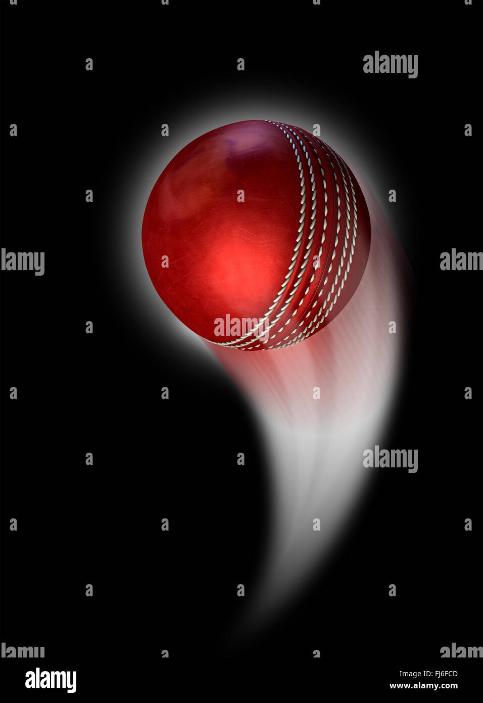 White cricket ball swooshing hi-res stock photography and images - Alamy