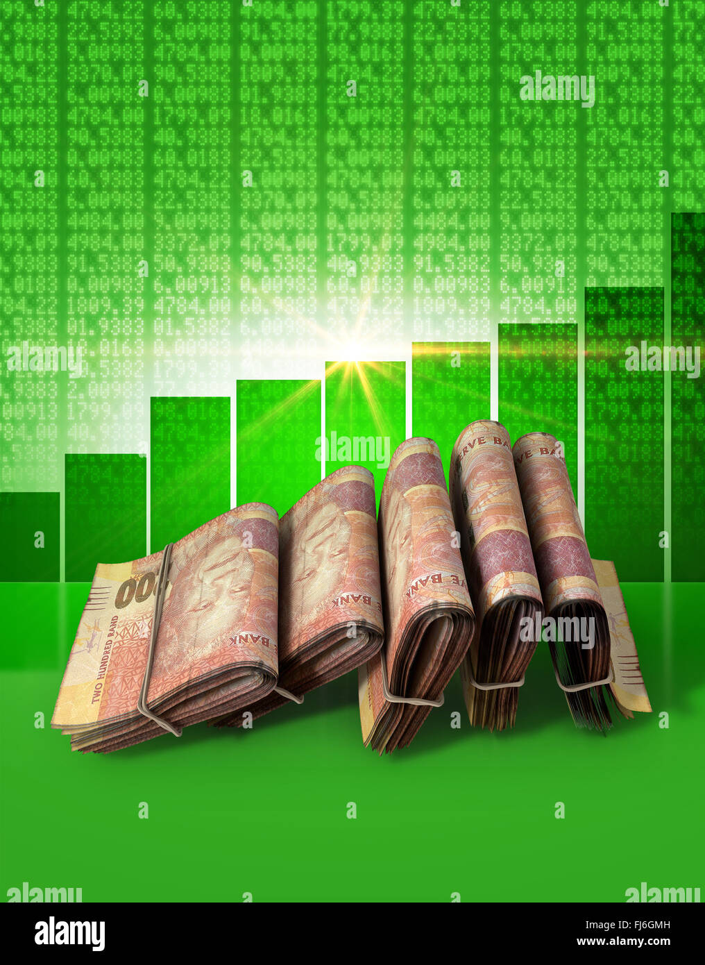 South african money notes hi-res stock photography and images - Alamy