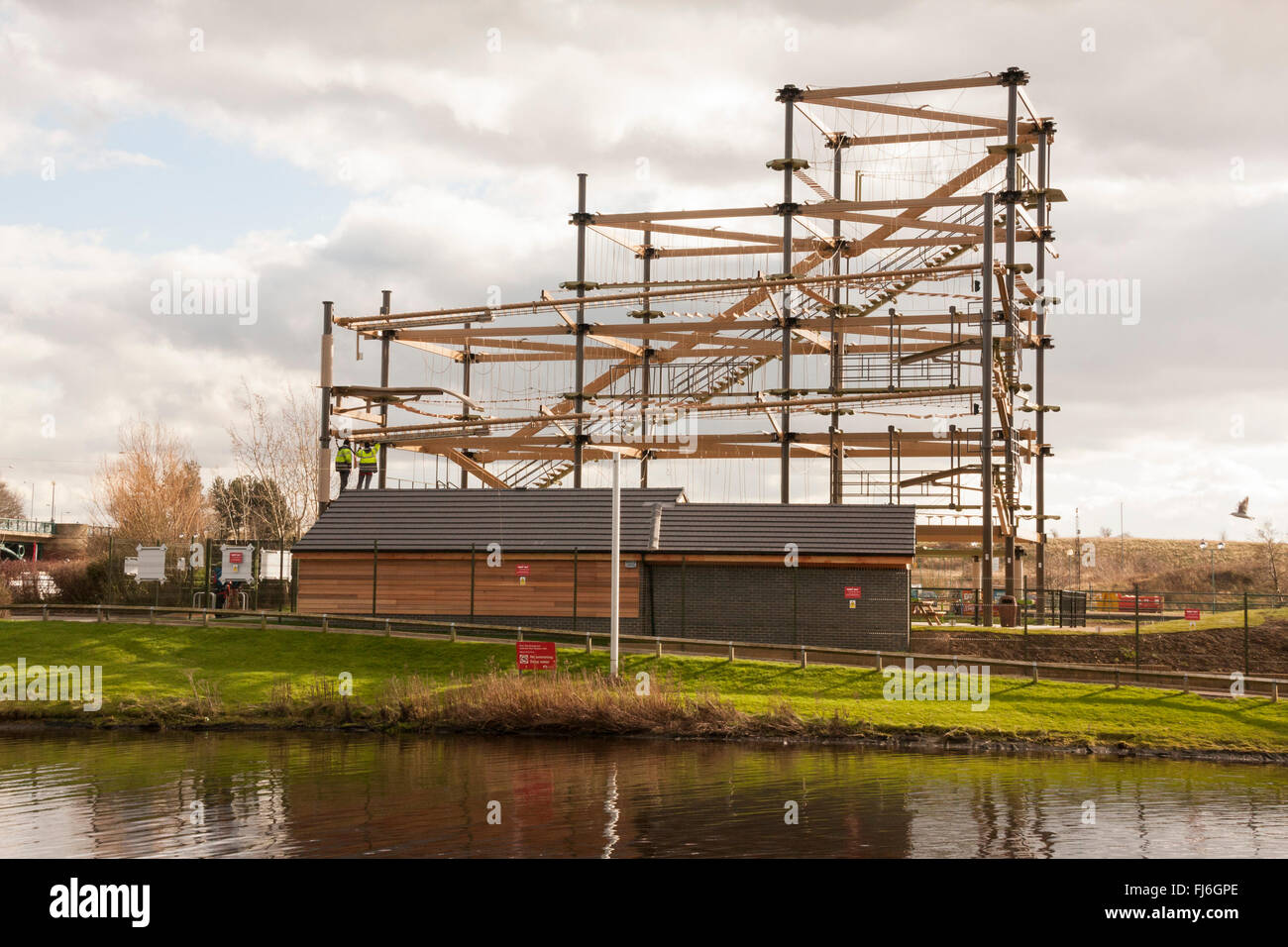 The new Air Trail climbing structure recently opened up in February ...