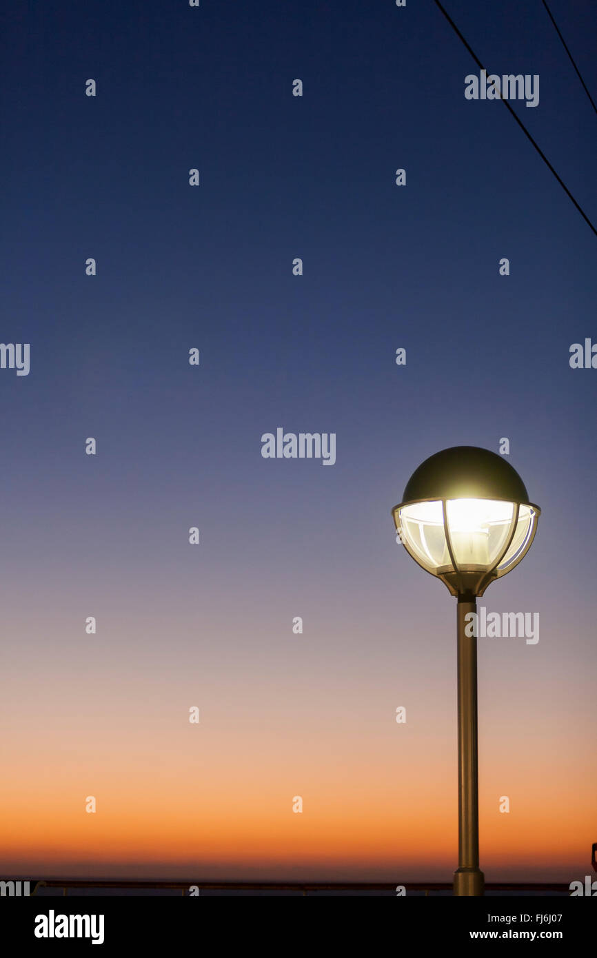A light post light up Stock Photo - Alamy