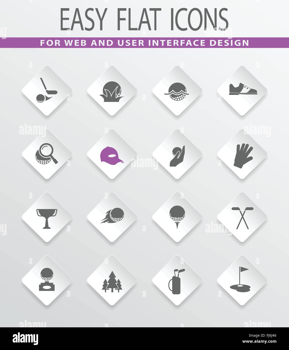 Isolated golf hole cart Stock Vector Images - Alamy