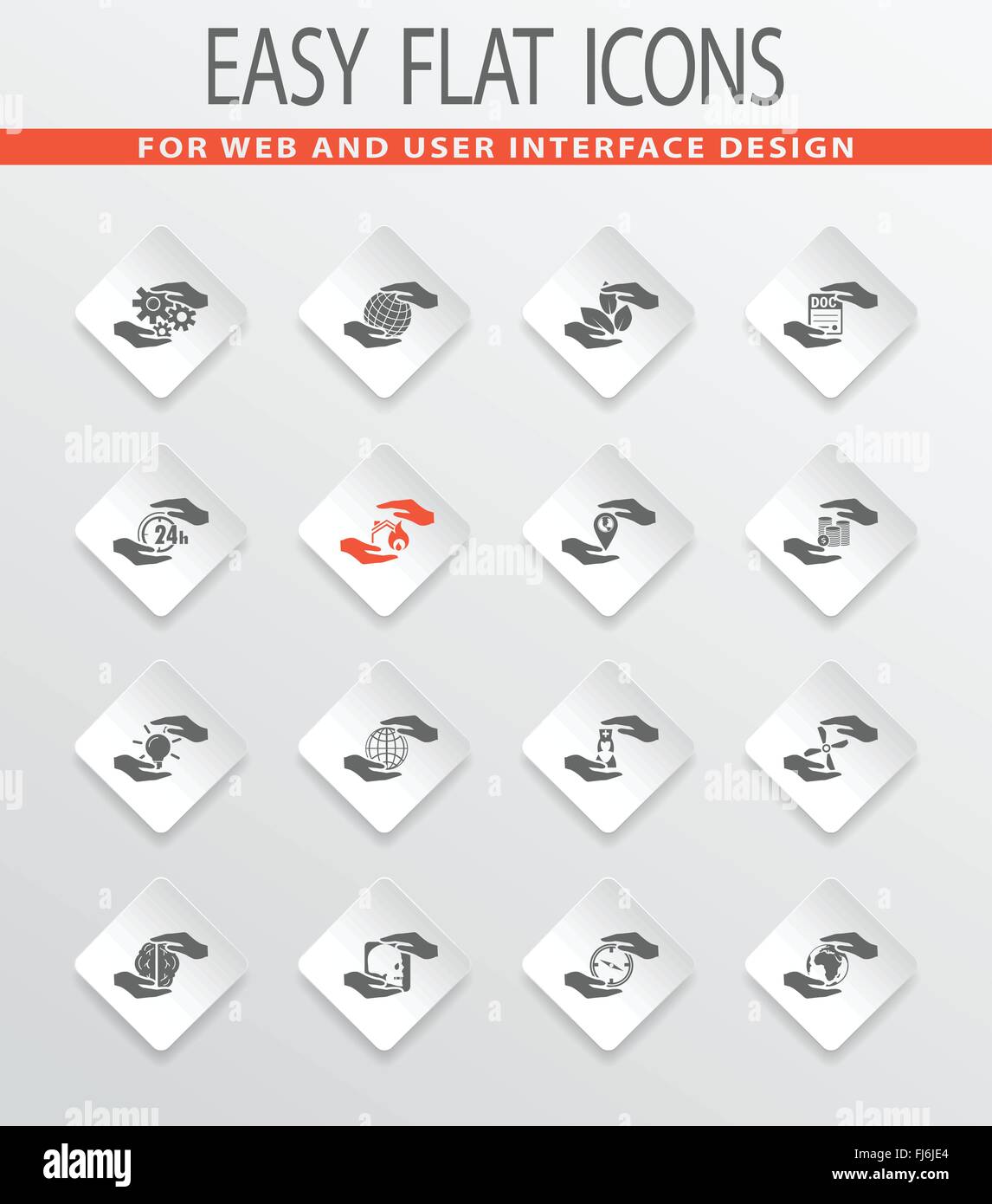 Hand palm finger sign Stock Vector Images - Alamy