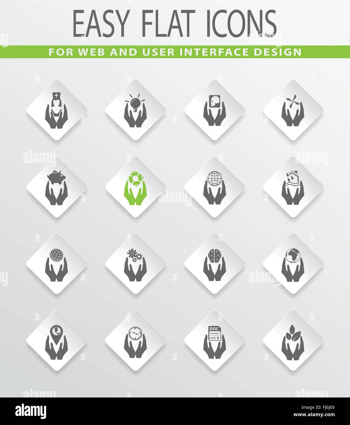 Hand icons set Stock Vector Image & Art - Alamy