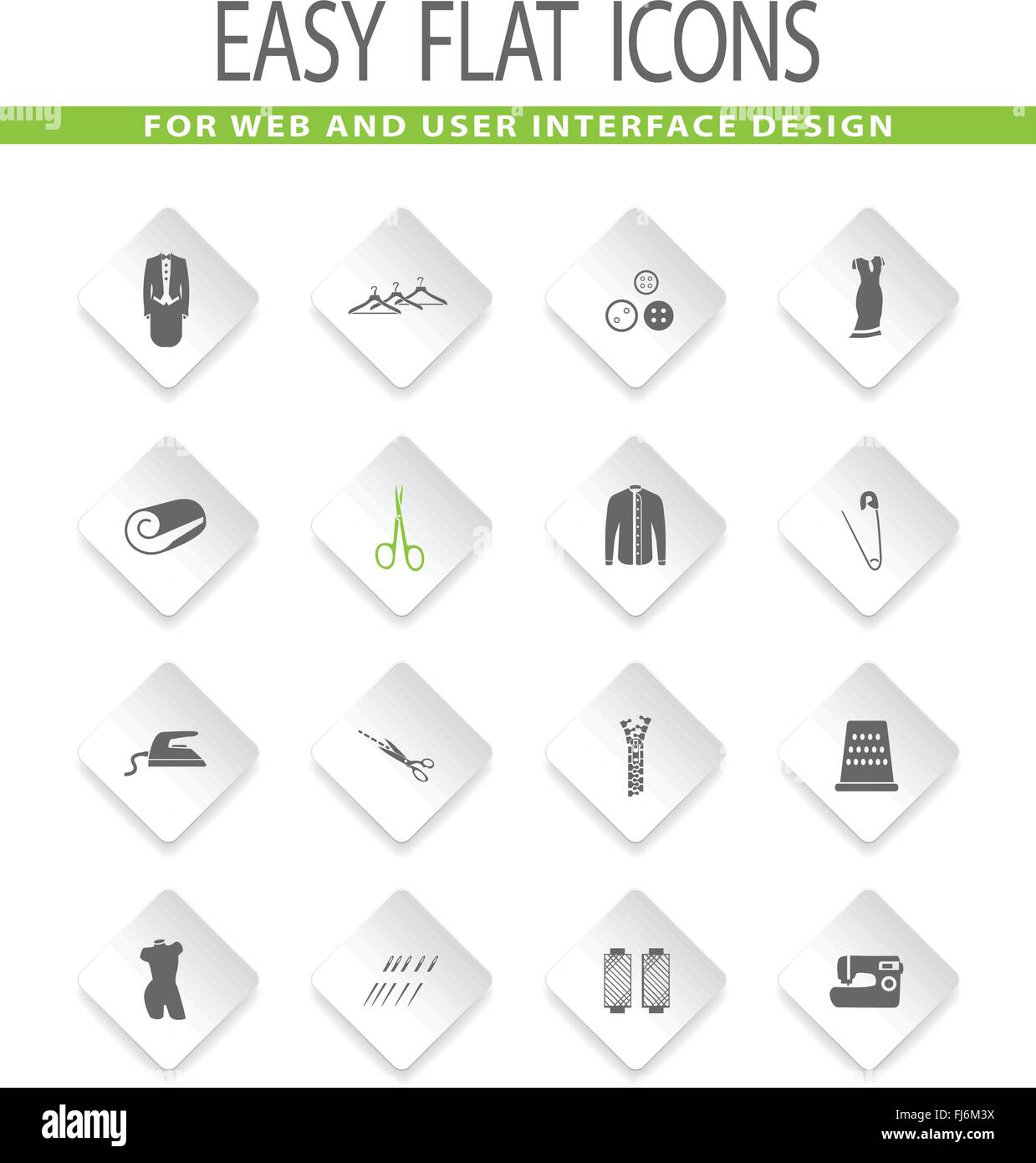Tailor icons set Stock Vector Image & Art - Alamy