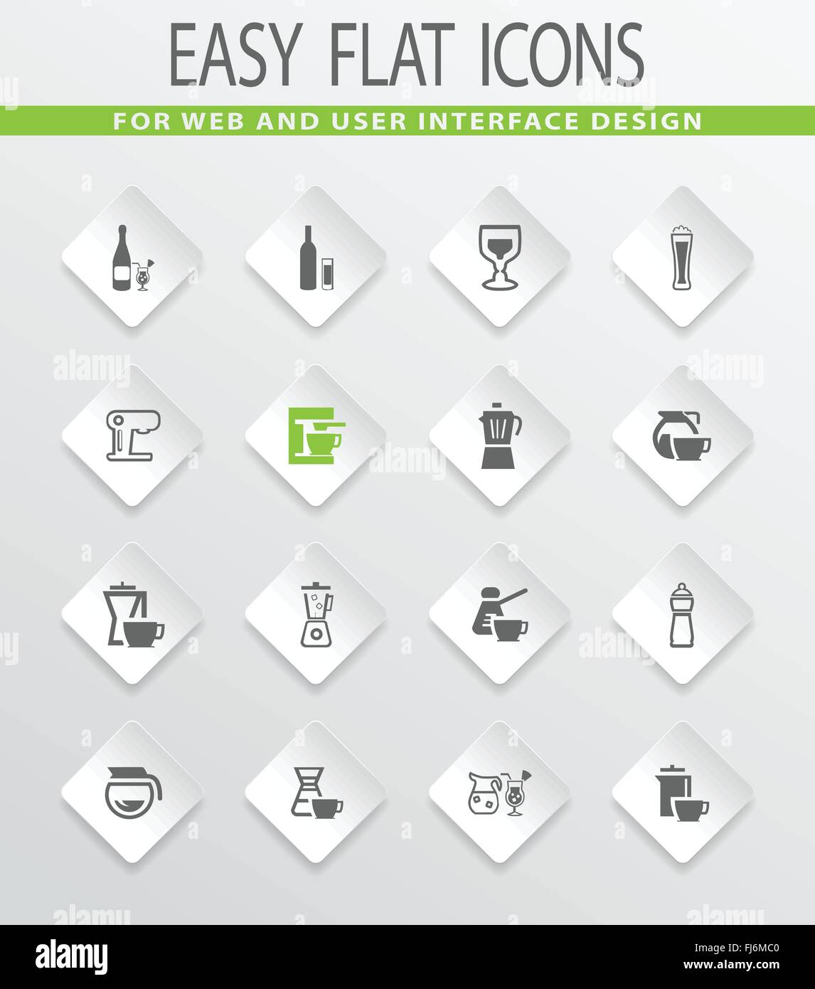 Collection cooking utensils furniture Stock Vector Images - Alamy