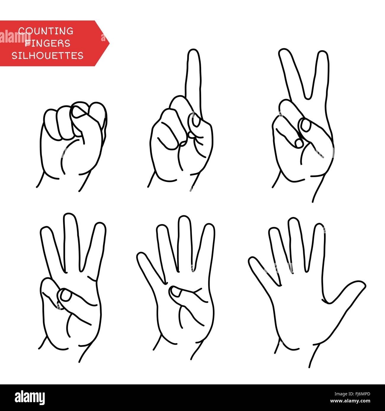 Woman pointing up two hands Cut Out Stock Images & Pictures - Alamy