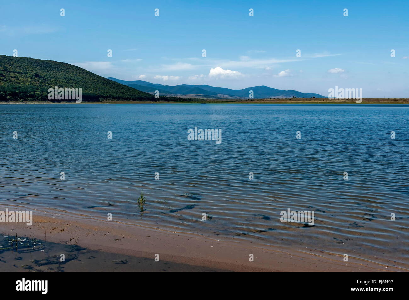 Authentic shore at Rabisha lake near by Magura cave, Belogradchik ...