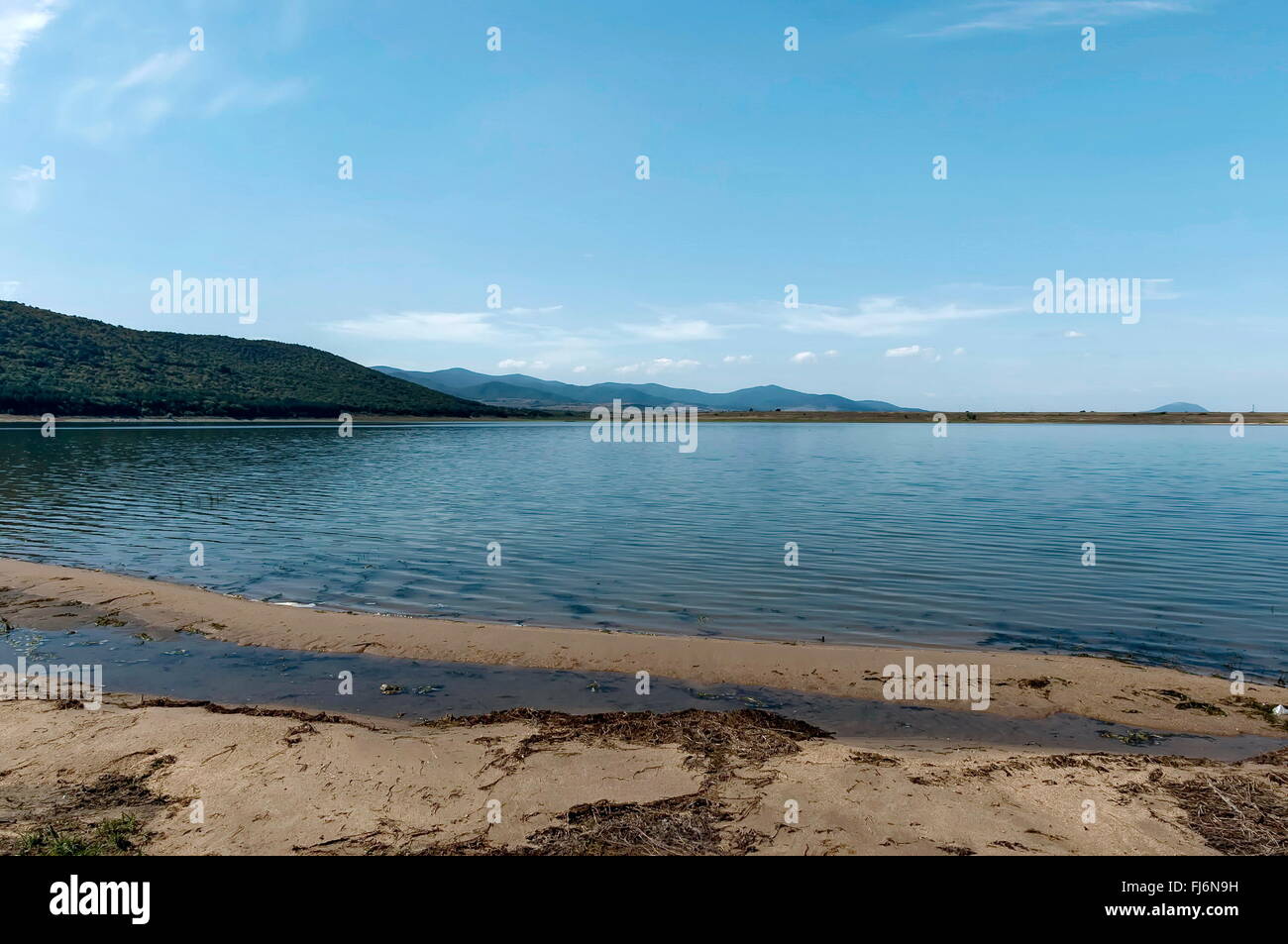 Authentic shore at Rabisha lake near by Magura cave, Belogradchik ...