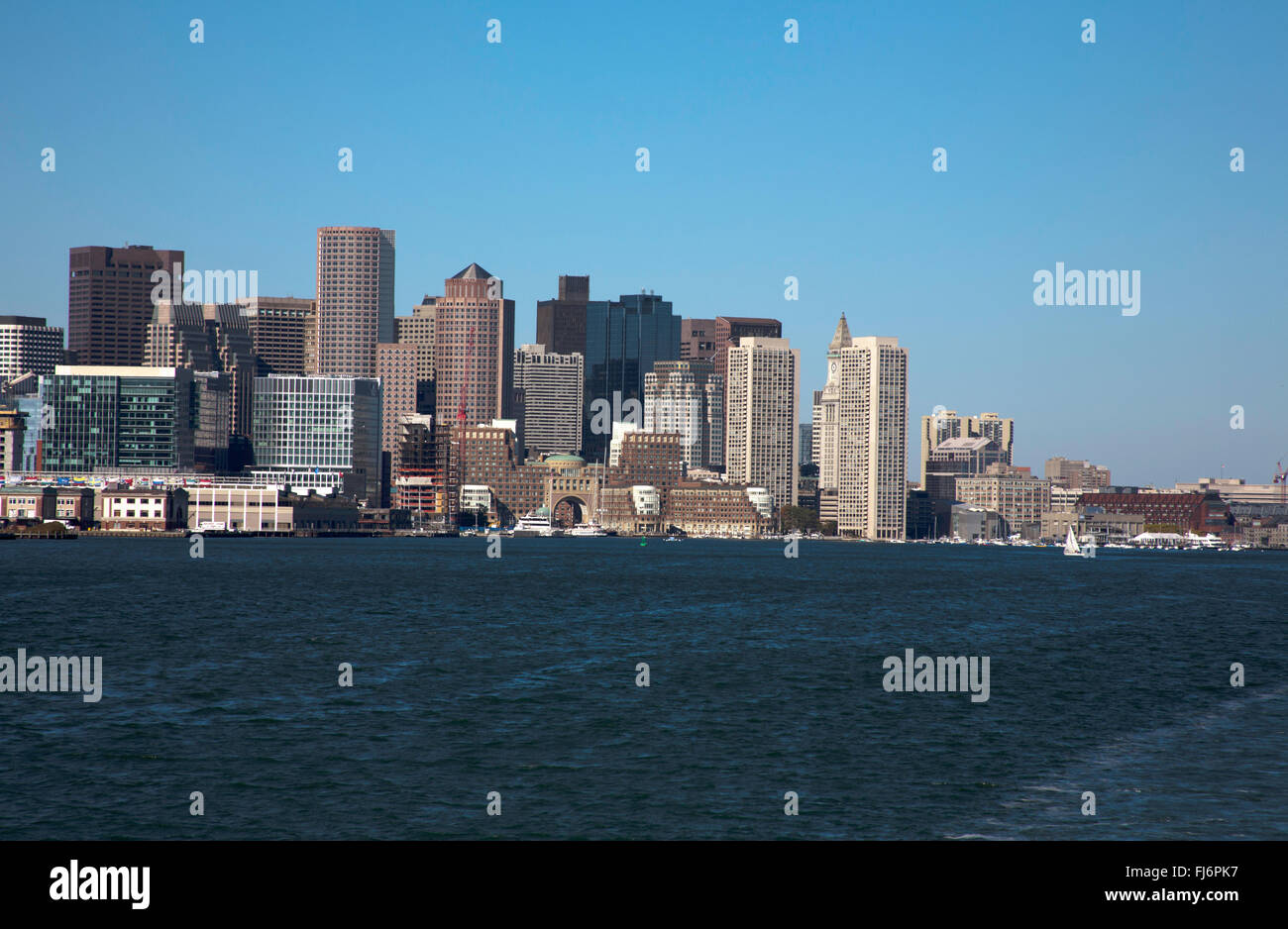 High Rise office buildings and The Custom House The Waterfront Boston ...