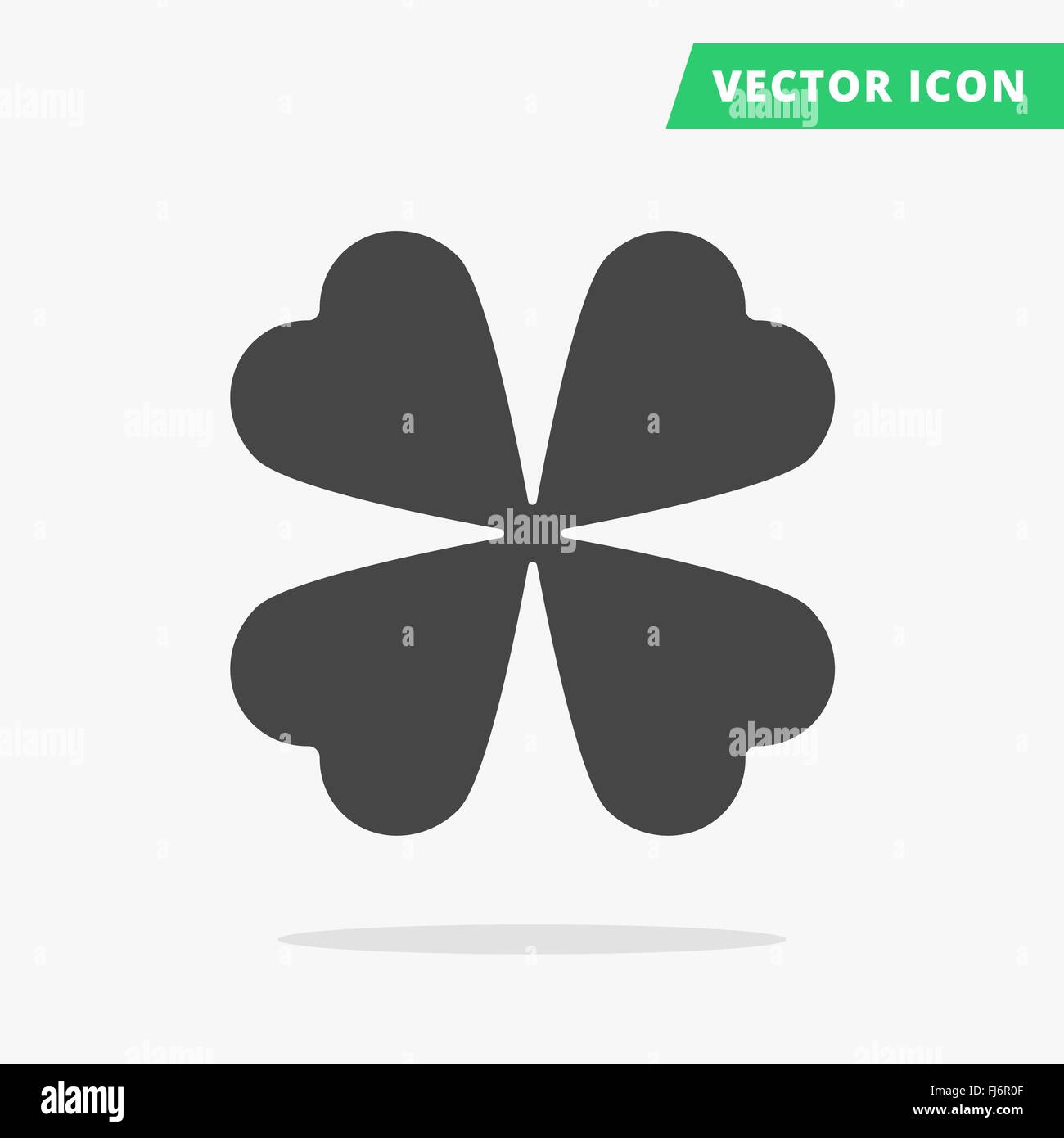 clover silhouette sign good luck Stock Vector Image & Art - Alamy