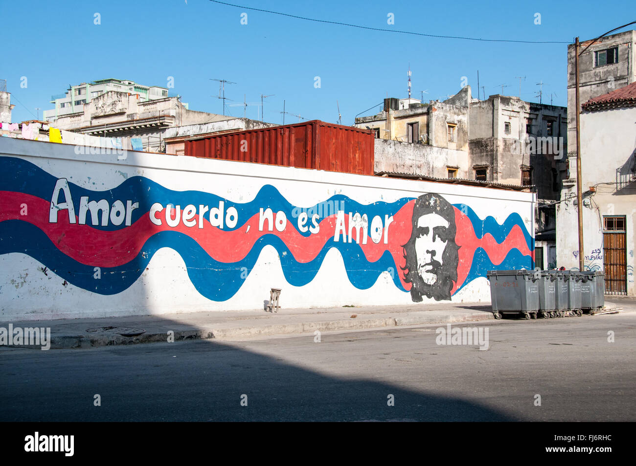 Amor cuerdo no es amor, drawing Havana - Cuba Stock Photo - Alamy