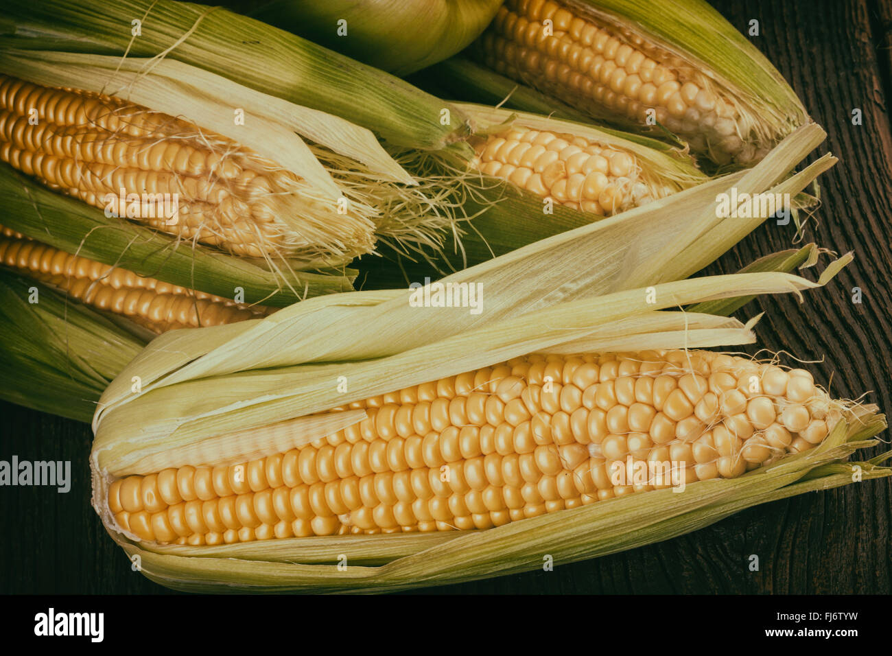Vintage corn cob closeup Stock Photo - Alamy