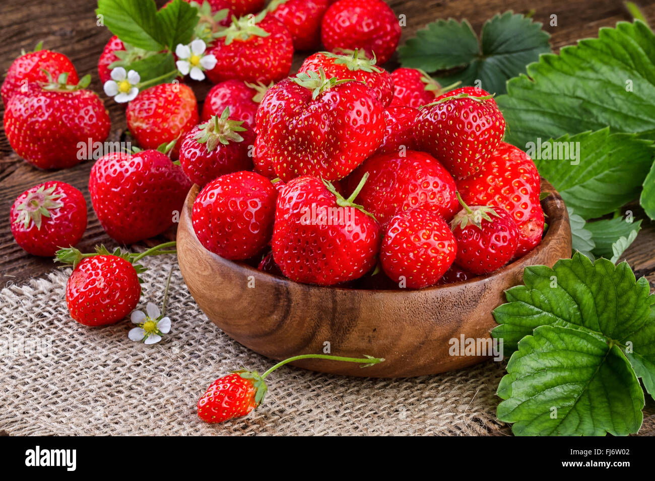 strawberries still life Stock Photo - Alamy