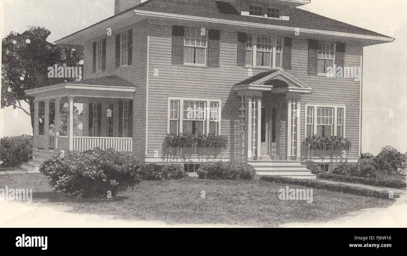 A 1921 catalog showcasing various residential home designs from Gordon ...