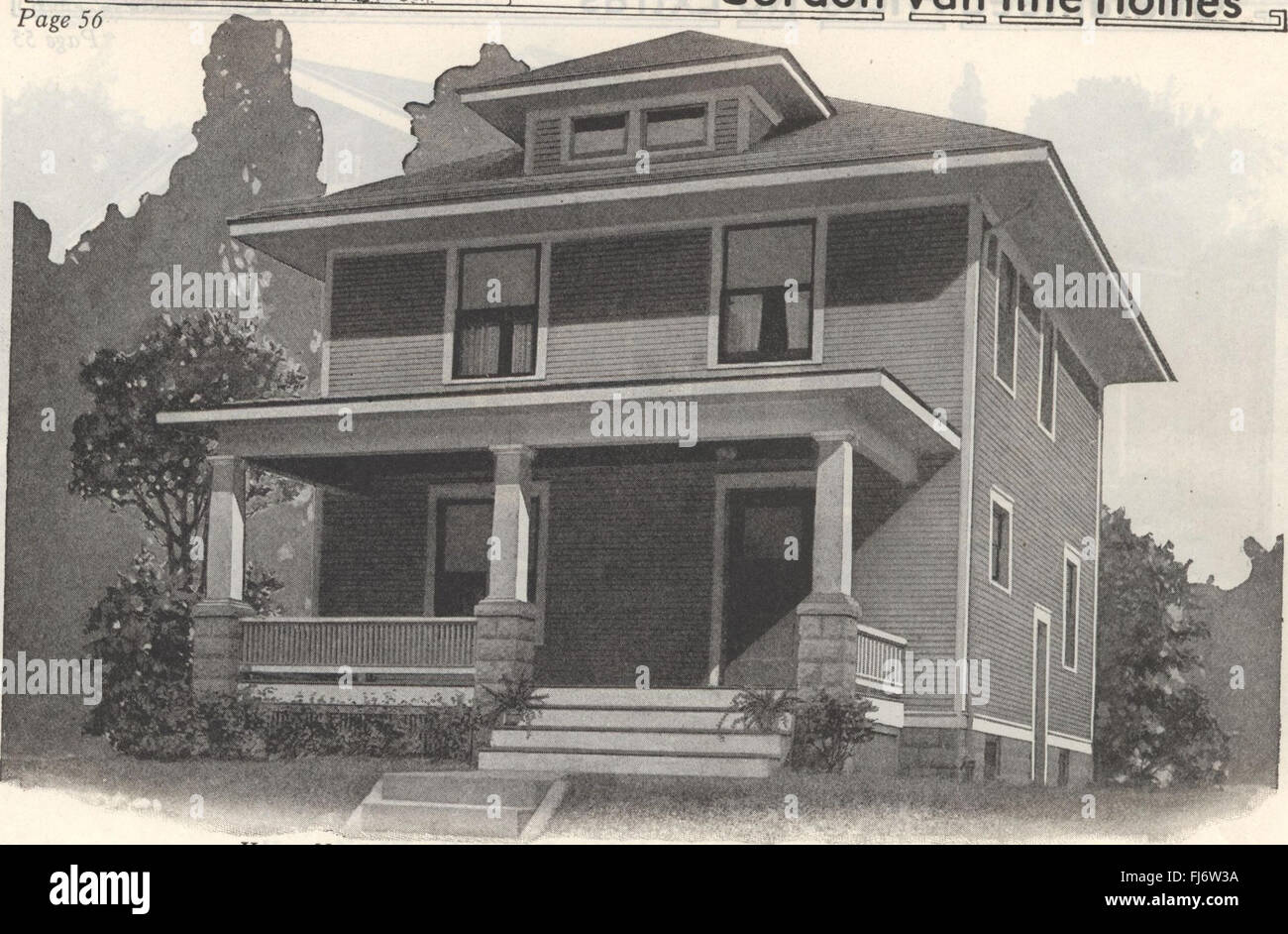 Gordon-Van Tine Homes, 1921, American Architecture Stock Photo - Alamy