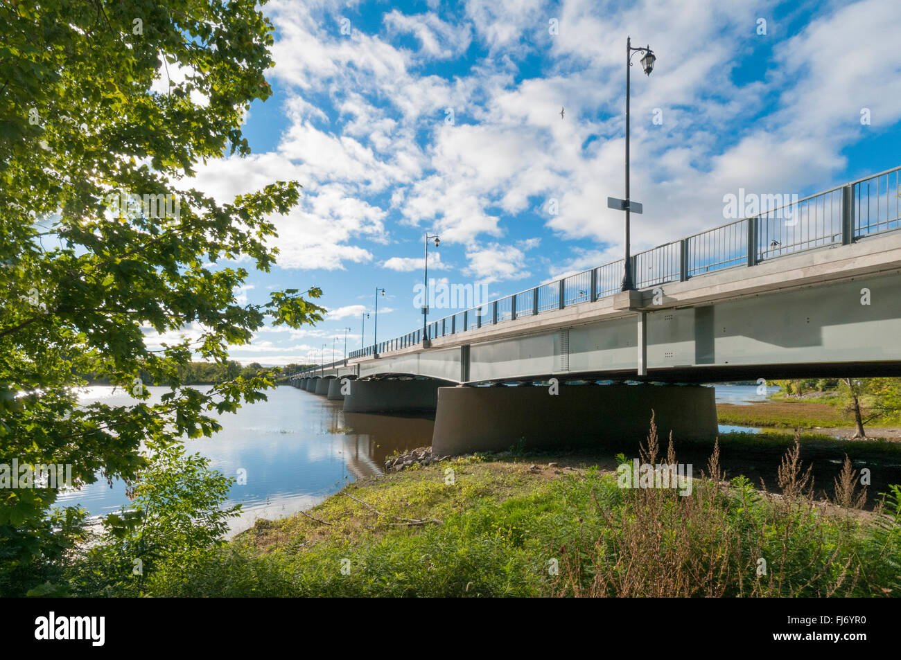 Bridge with landscape Stock Photo - Alamy