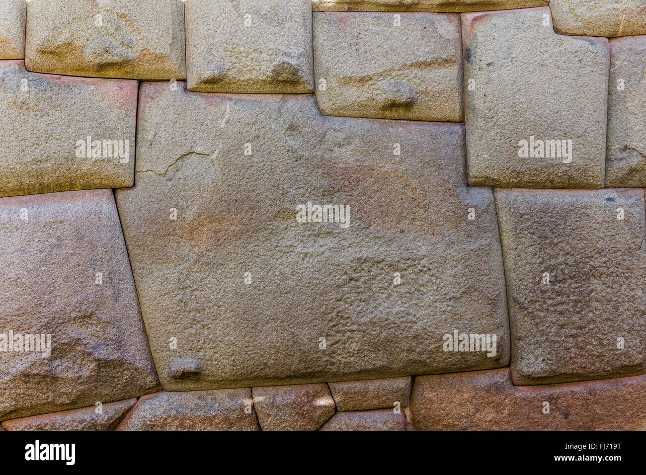 wall of inca temple one stone twelve sides Stock Photo - Alamy