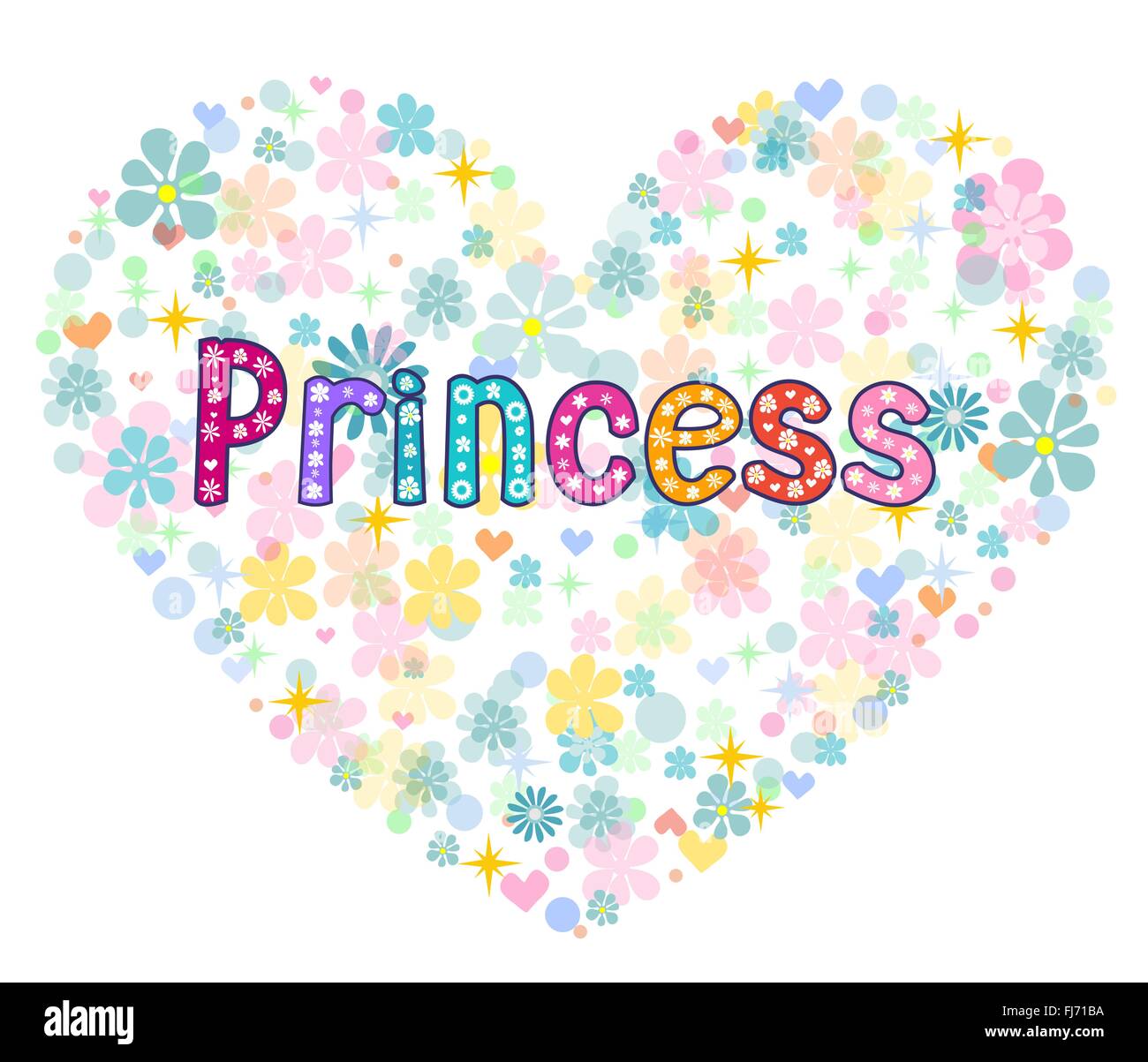 princess greeting card illustration Stock Vector Image & Art - Alamy