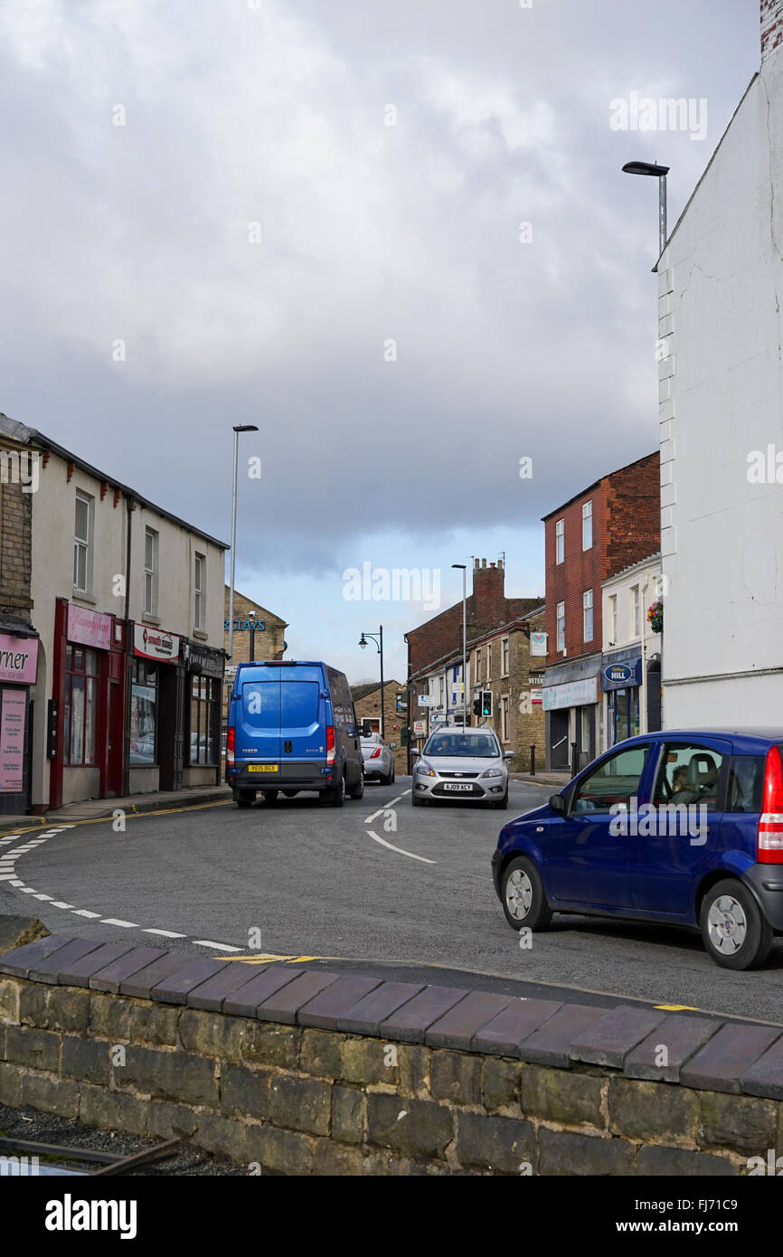 The A669 going through Lees village, Oldham, Greater Manchester, UK ...