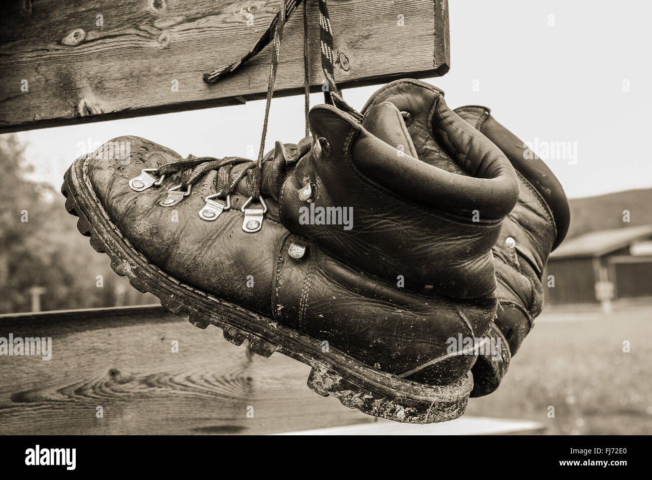 Hanging Boots High Resolution Stock Photography and Images - Alamy
