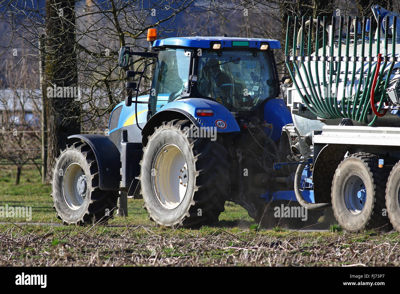 Trailer on a farm hi-res stock photography and images - Alamy