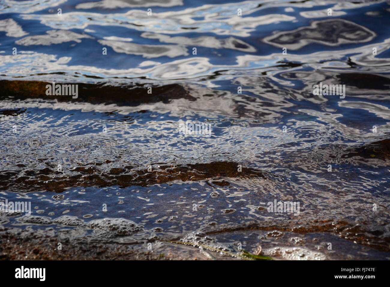 Ripply bubbly water Stock Photo - Alamy