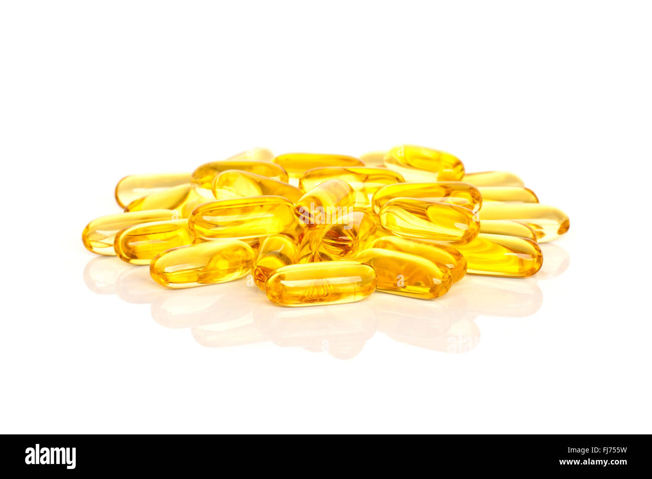 Orange fish oil capsules hi-res stock photography and images - Alamy