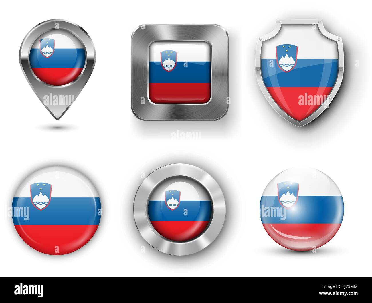 Slovenia flag pin hi-res stock photography and images - Alamy