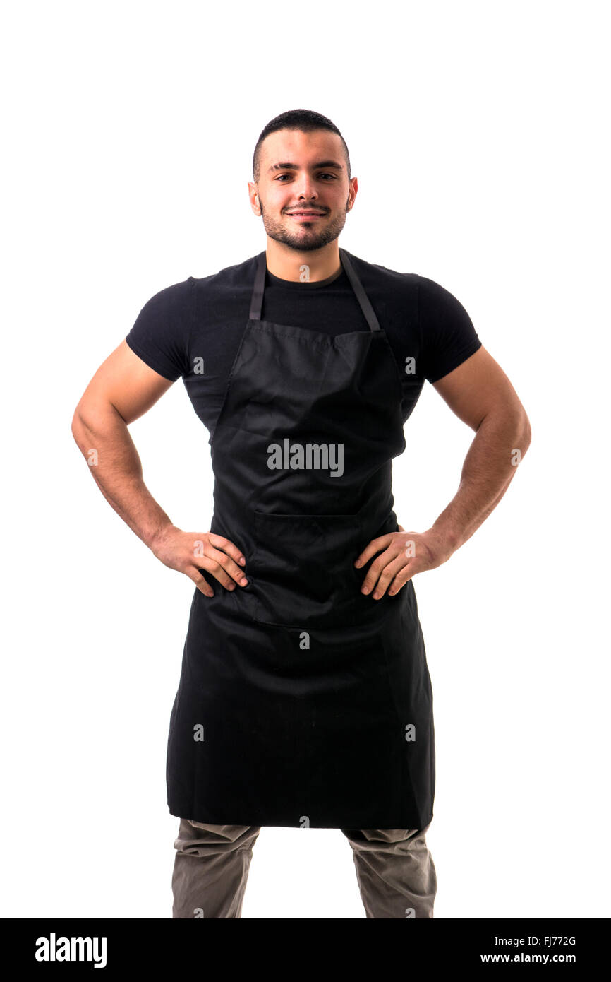 Black apron hi-res stock photography and images - Alamy