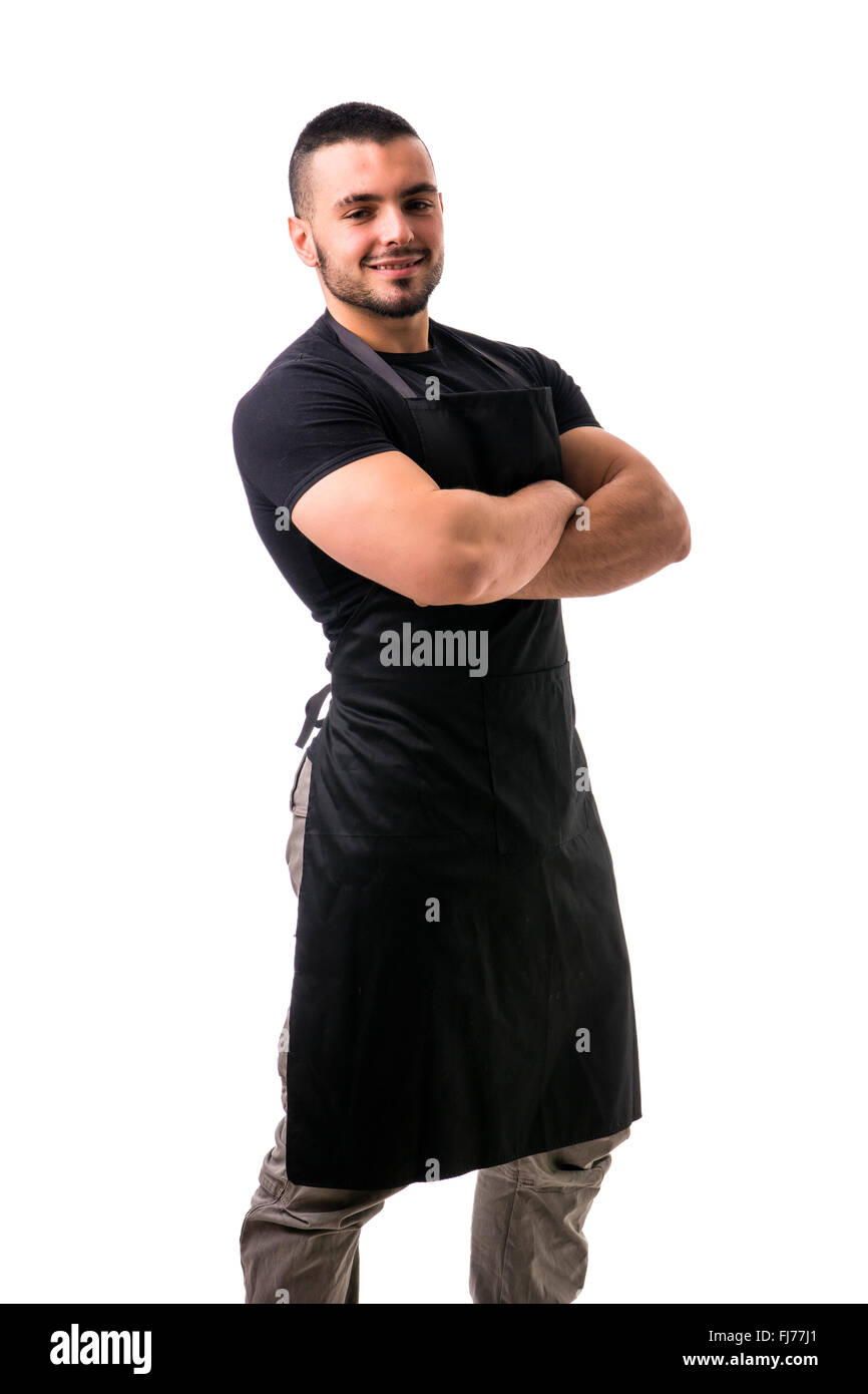 Black apron hi-res stock photography and images - Alamy