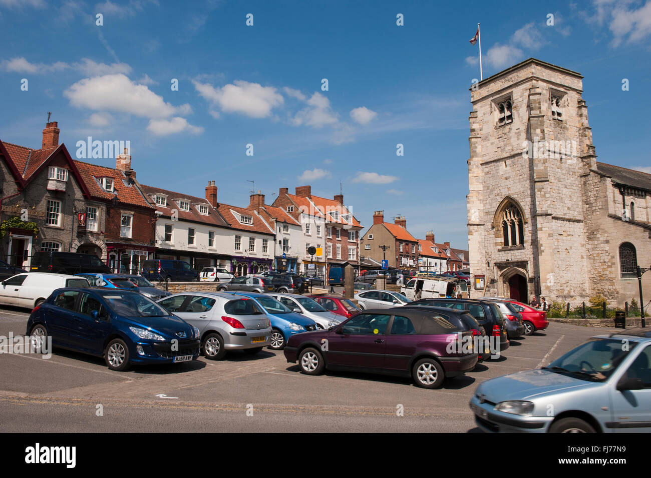 Malton, a pretty market town, North Yorkshire, England, UK - Sunny ...