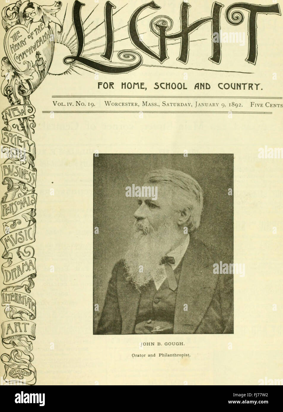 A 19th-century journal covering social issues in Worcester and ...