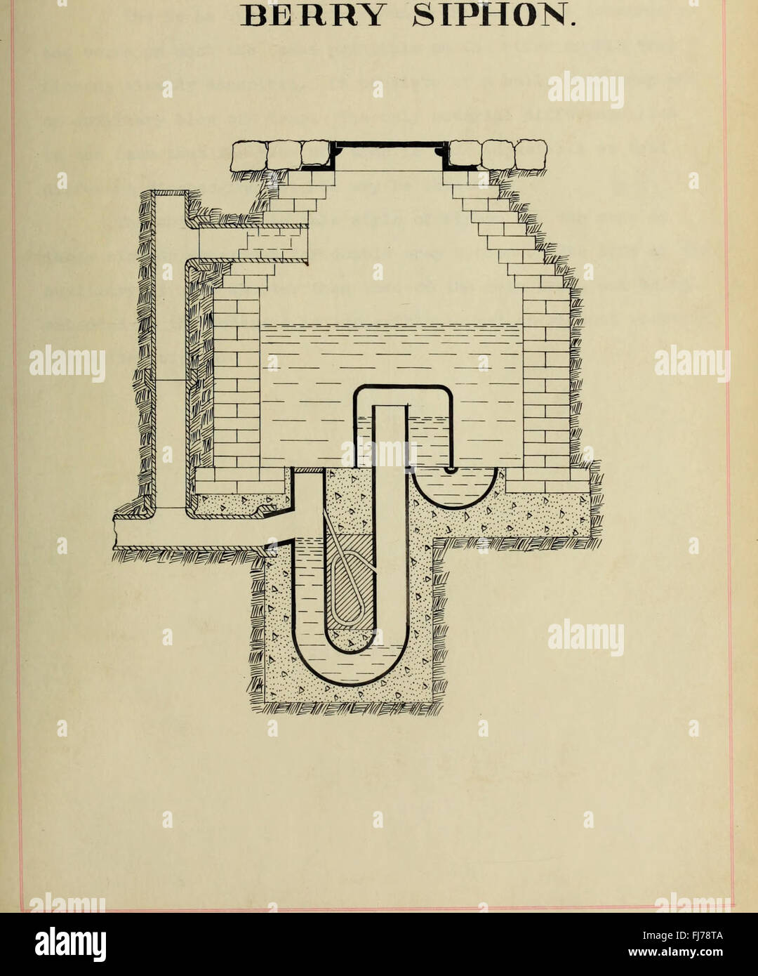Automatic siphonic apparatus as used in sewerage systems and in sewage ...