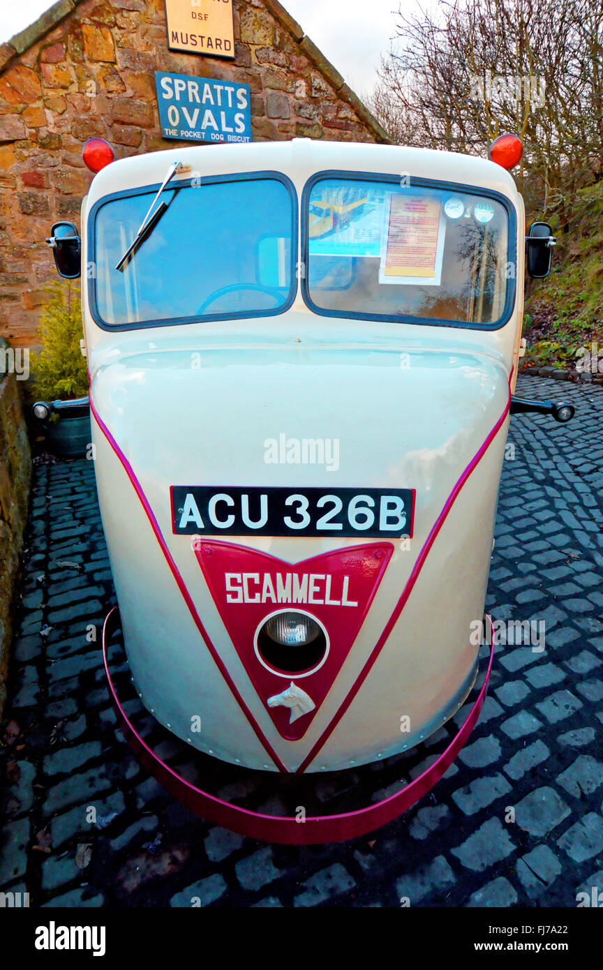 1964 Scammell Scarab three wheeler lorry at Tanfield Railway Stock ...