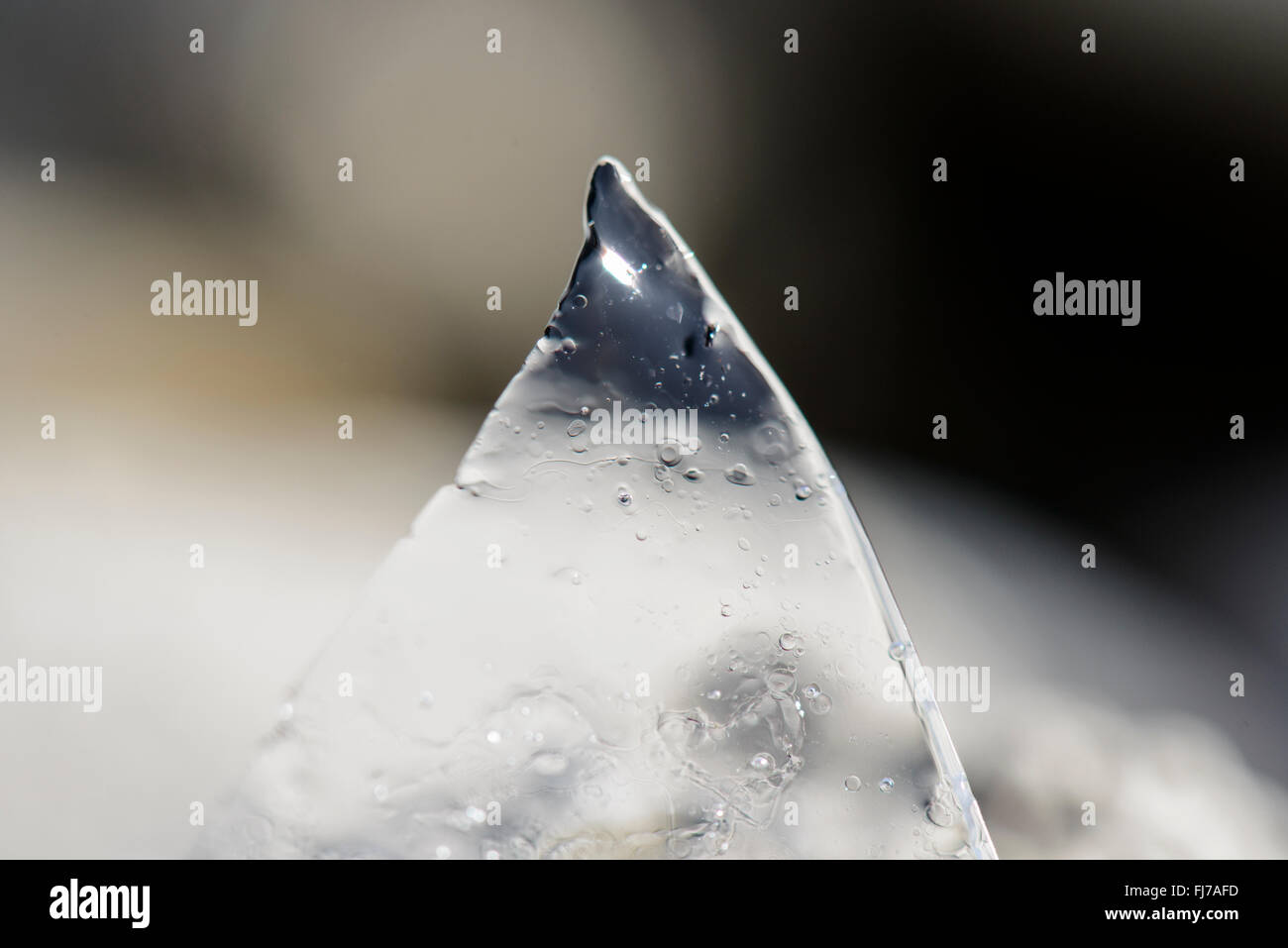 Tip of Ice. Macro photo Stock Photo - Alamy