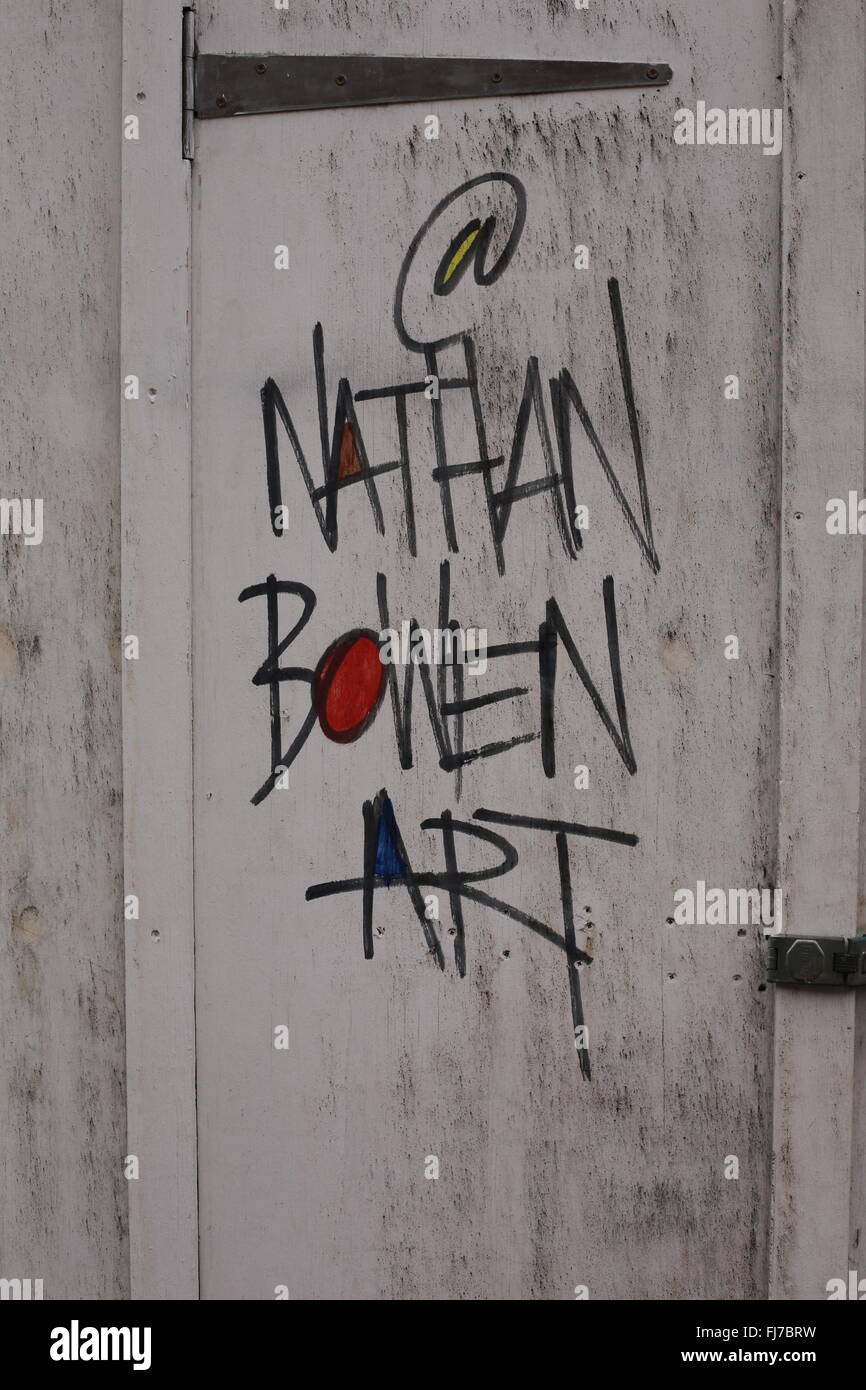 Street Art by Nathan Bowen Stock Photo - Alamy