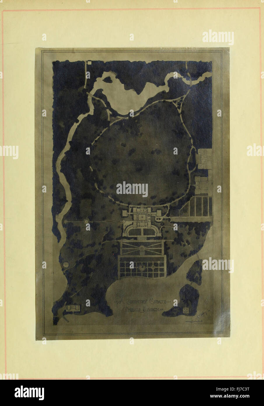 This collection of early 20th-century designs for a country estate ...