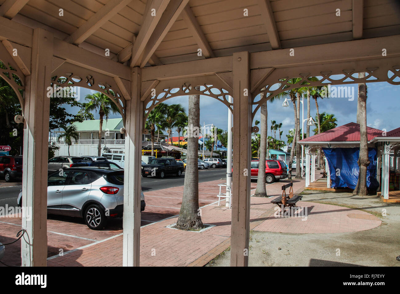 Fish market area in Marigot, St.Maarten Stock Photo - Alamy