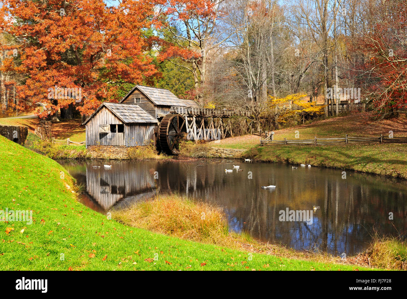 Mabry Mill on Blue Ridge Parkway, Virginia USA Stock Photo - Alamy