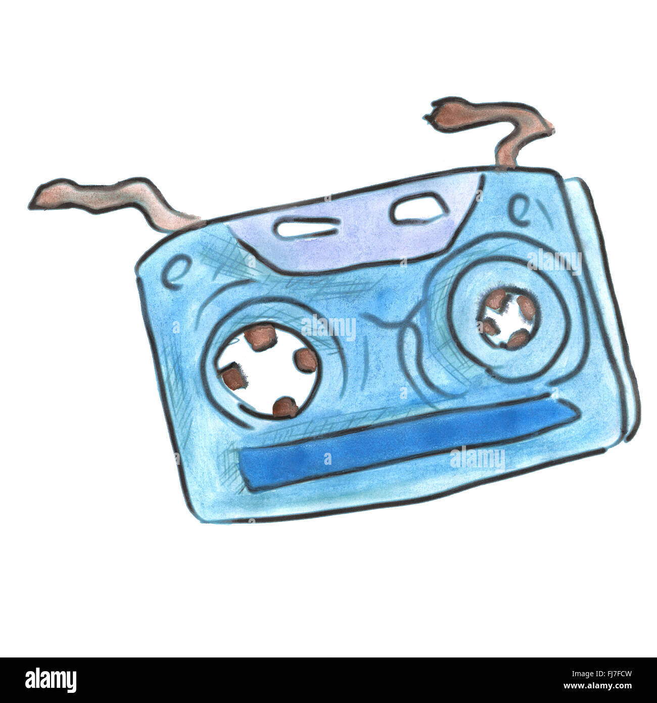 Cartoon cassette tape hi-res stock photography and images - Alamy