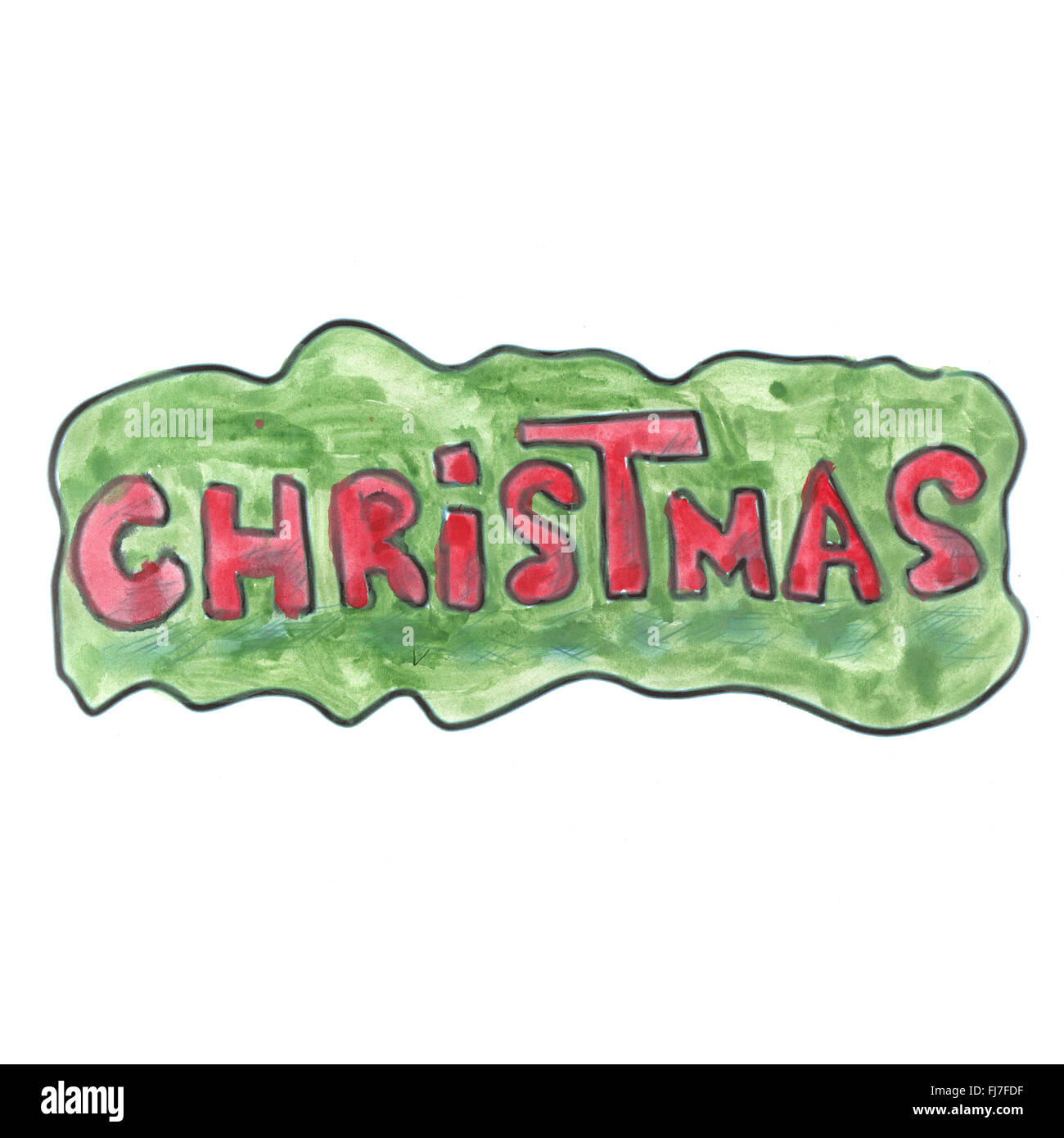 Red and green lettering hi-res stock photography and images - Alamy