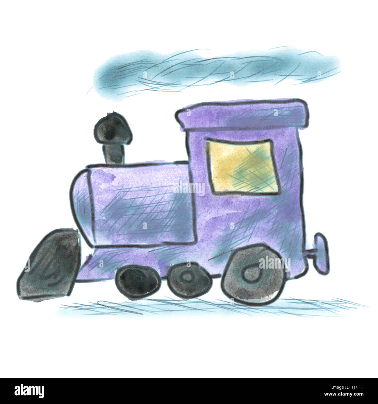 Cartoon train Cut Out Stock Images & Pictures - Alamy