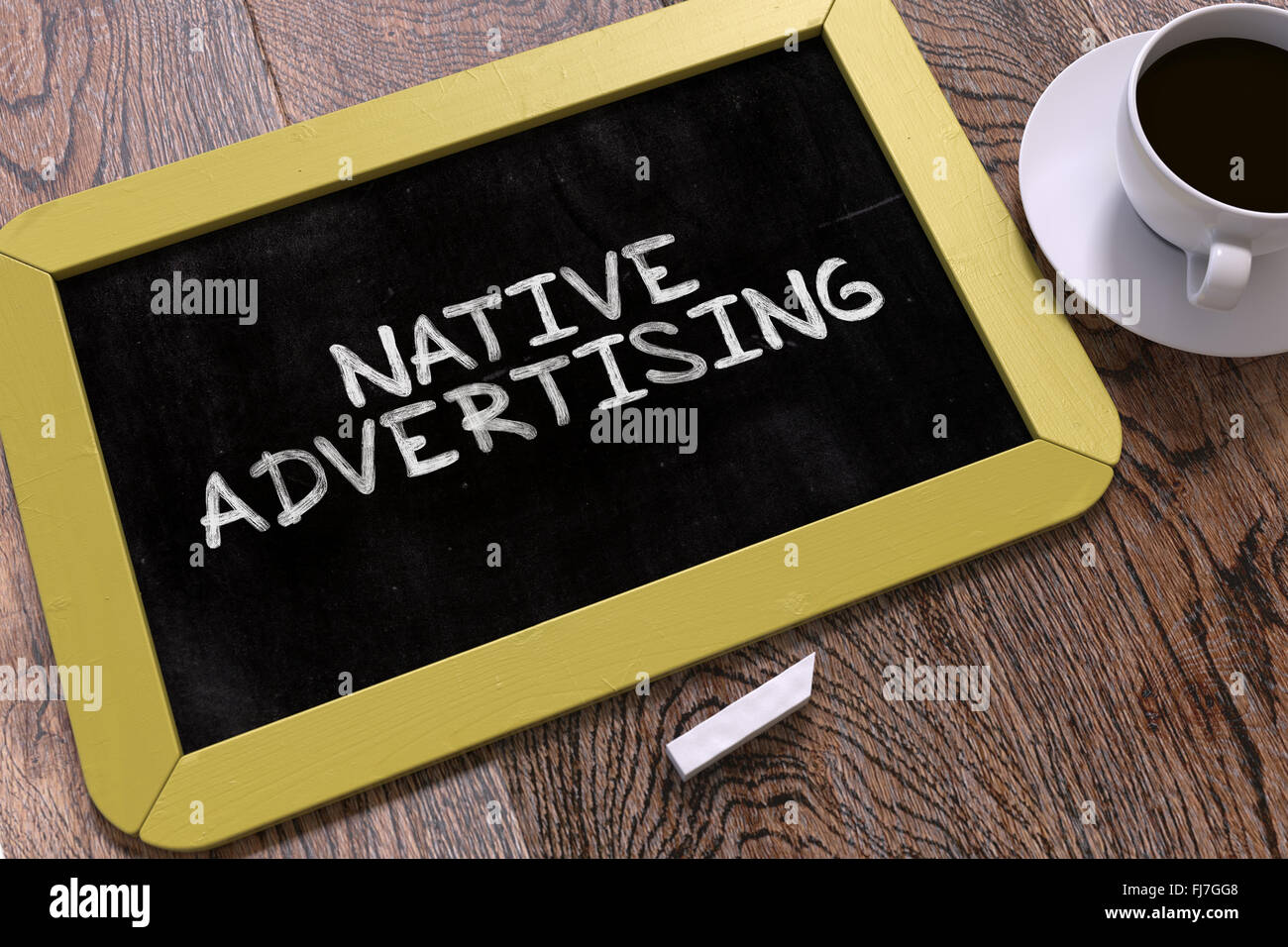 Hand Drawn Native Advertising Concept on Chalkboard Stock Photo - Alamy