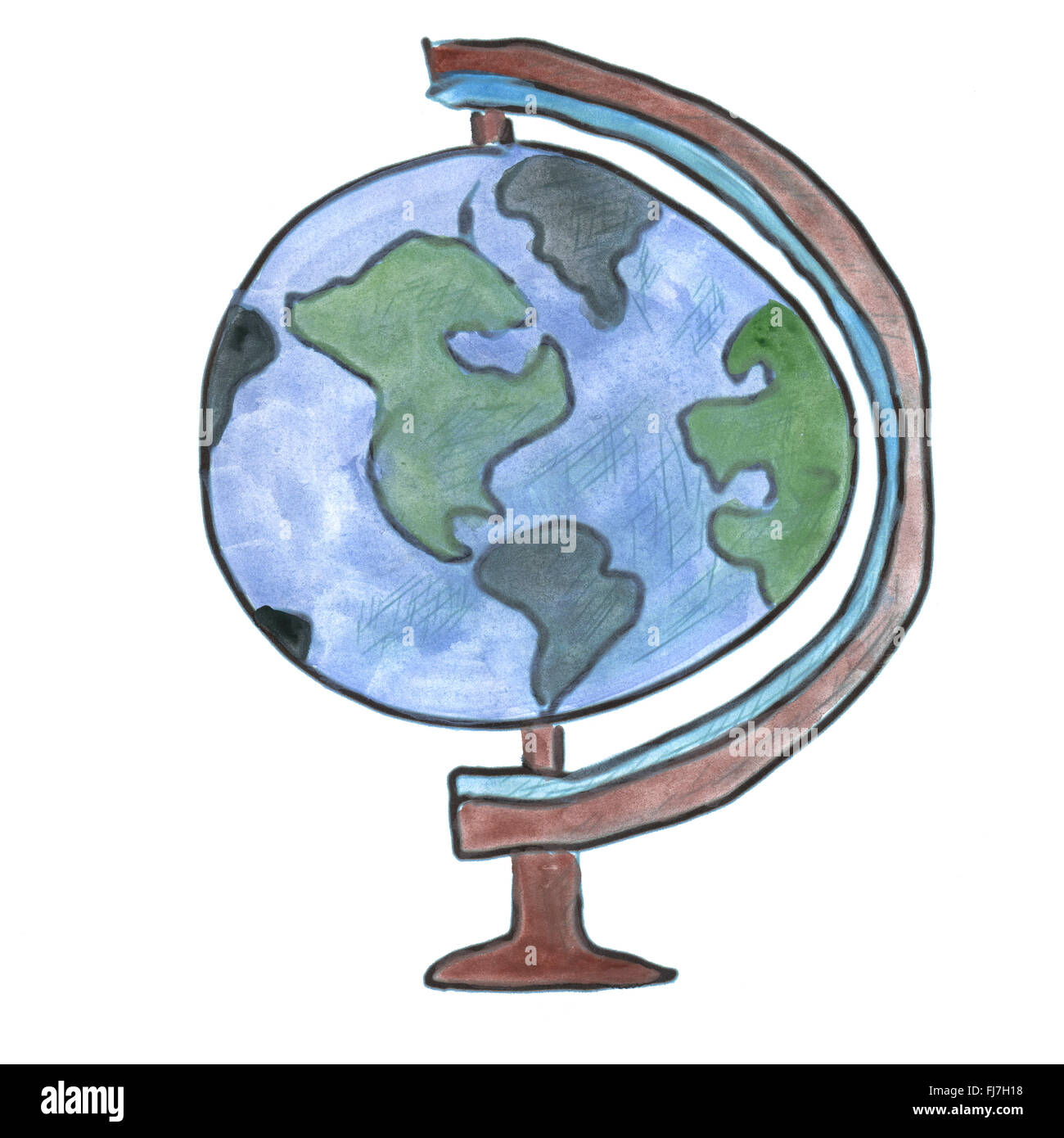 Cartoon earth planet globe hi-res stock photography and images - Alamy
