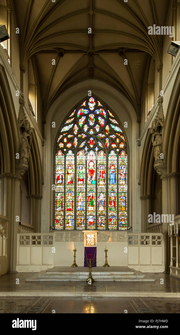 The East Window and Tabernacle, Salford Cathedral, Chapel Street ...
