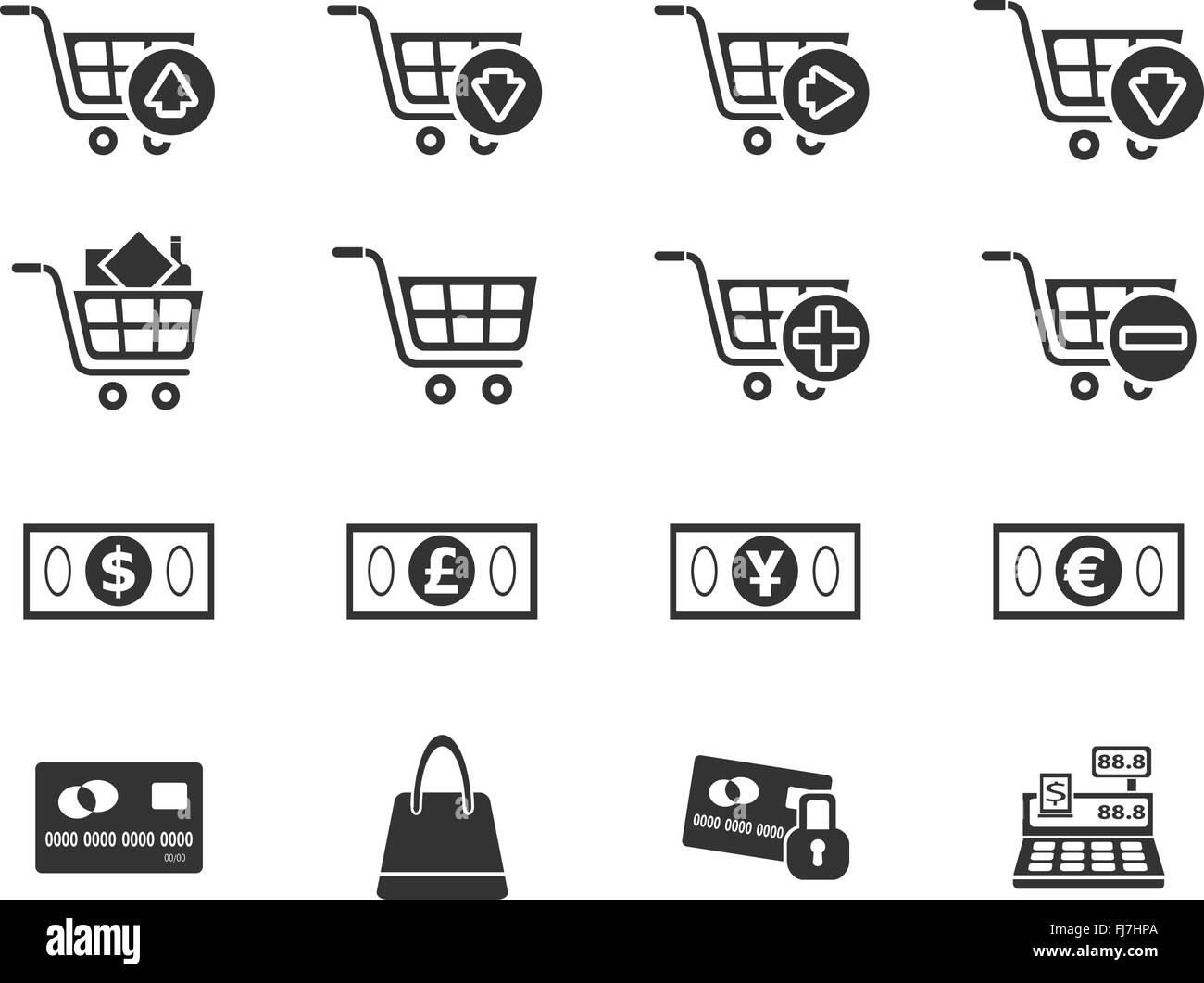 marketing and e-commerce icon set Stock Vector Image & Art - Alamy